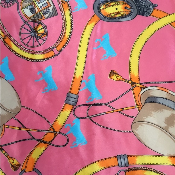 Vintage | Accessories | Vintage Pink Western Equestrian Scarf | Poshmark
